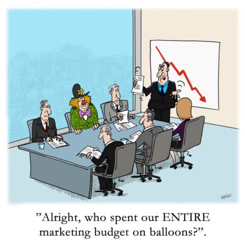 Sales And Marketing Cartoons - Sales Higher