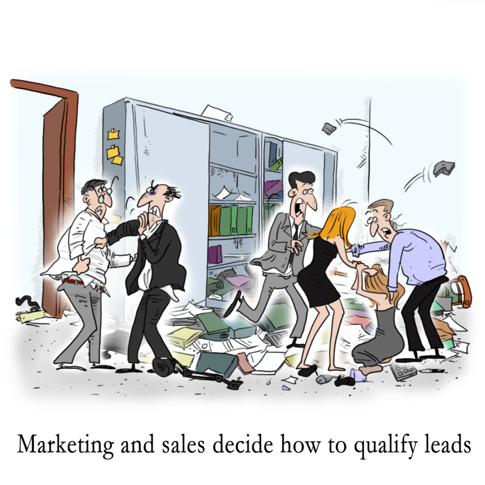 Sales And Marketing Cartoons - Sales Higher
